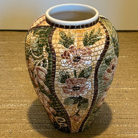 Ethan Allen | Accents | Ethan Allen Mosaic Flower Vase 5 Inches Tall ...